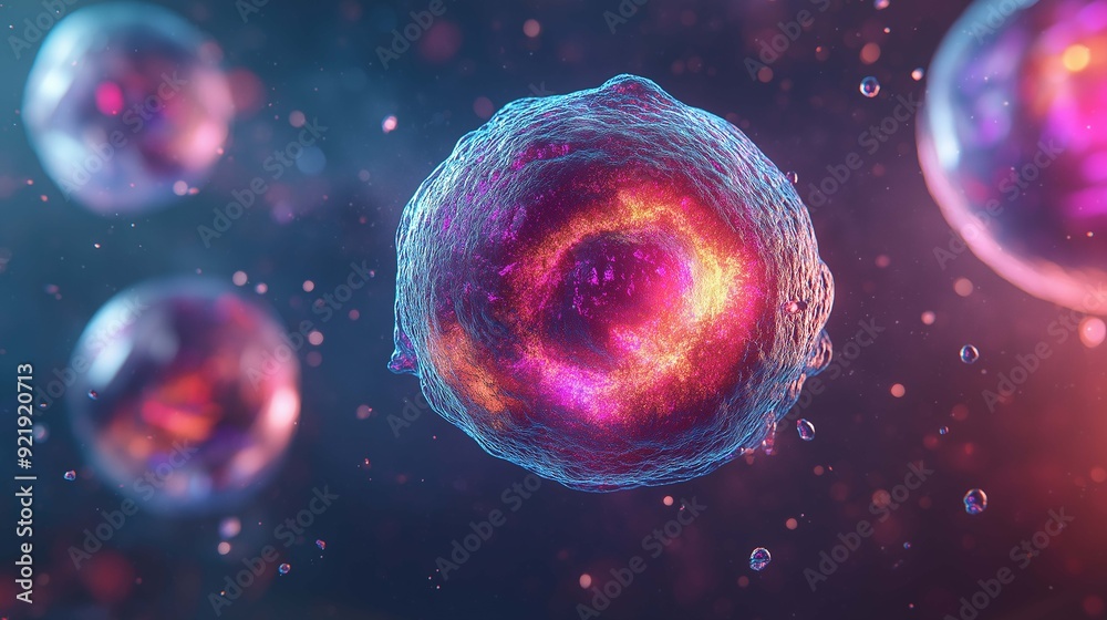 Illustrate the process of autophagy, with the cell engulfing and ...