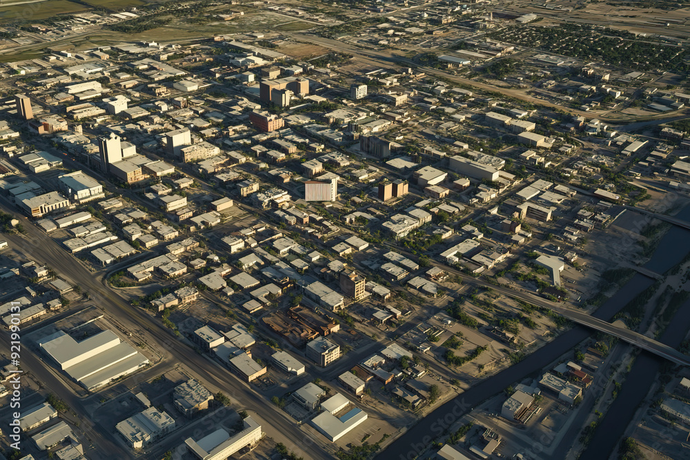 Technical aerial visual, 3D LiDAR GIS aerial map satellite scan model ...