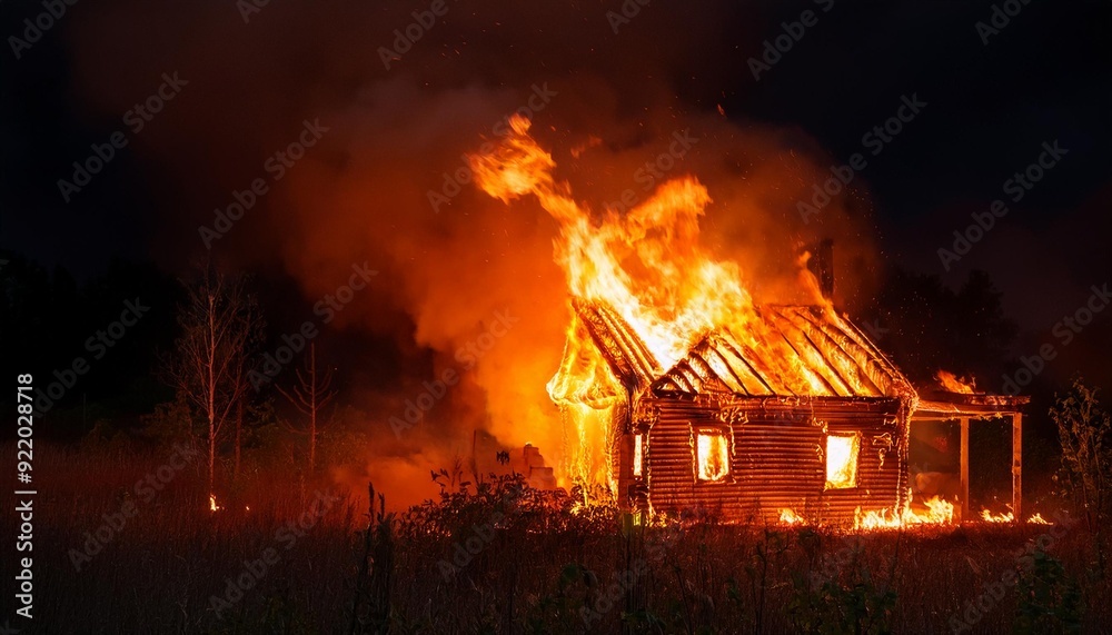 "Nightfall Inferno: The Accidental Blaze that Consumed the Wooden ...