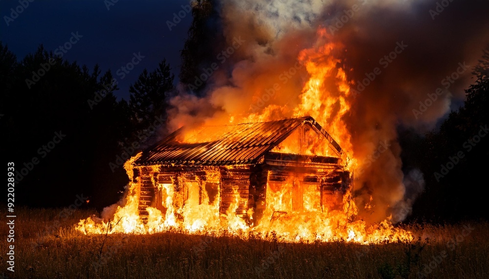 "Nightfall Inferno: The Accidental Blaze that Consumed the Wooden ...