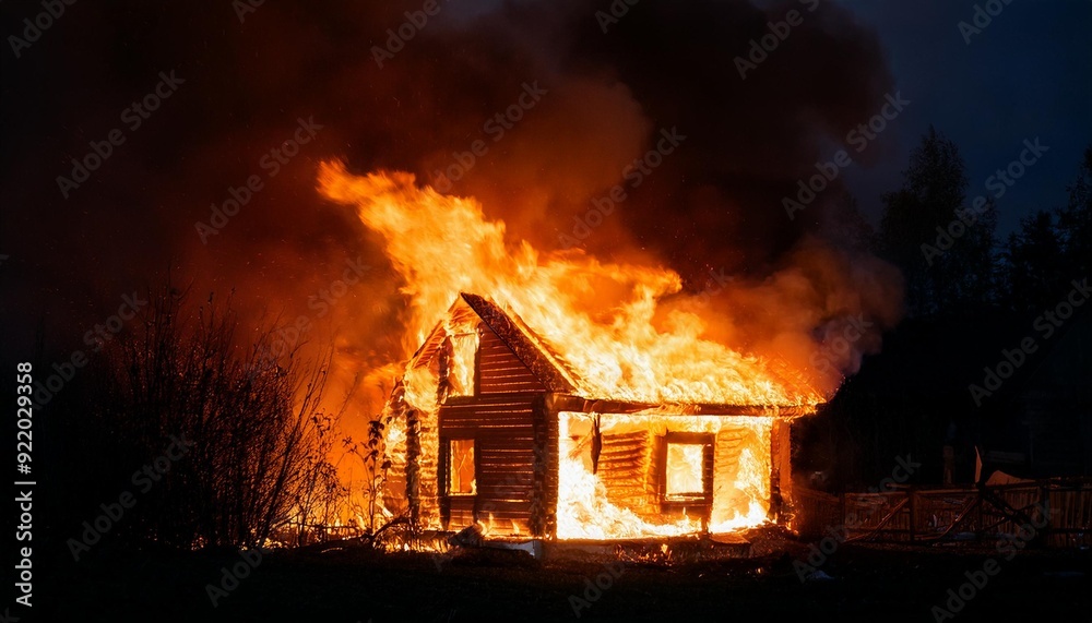 "Nightfall Inferno: The Accidental Blaze that Consumed the Wooden ...