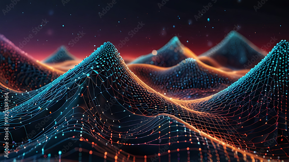 A mesmerizing HDR photograph depicting a warped and distorted space ...