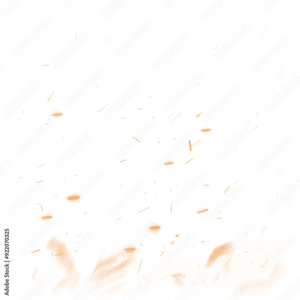 Fire embers particles over transparent background. Royalty high-quality ...