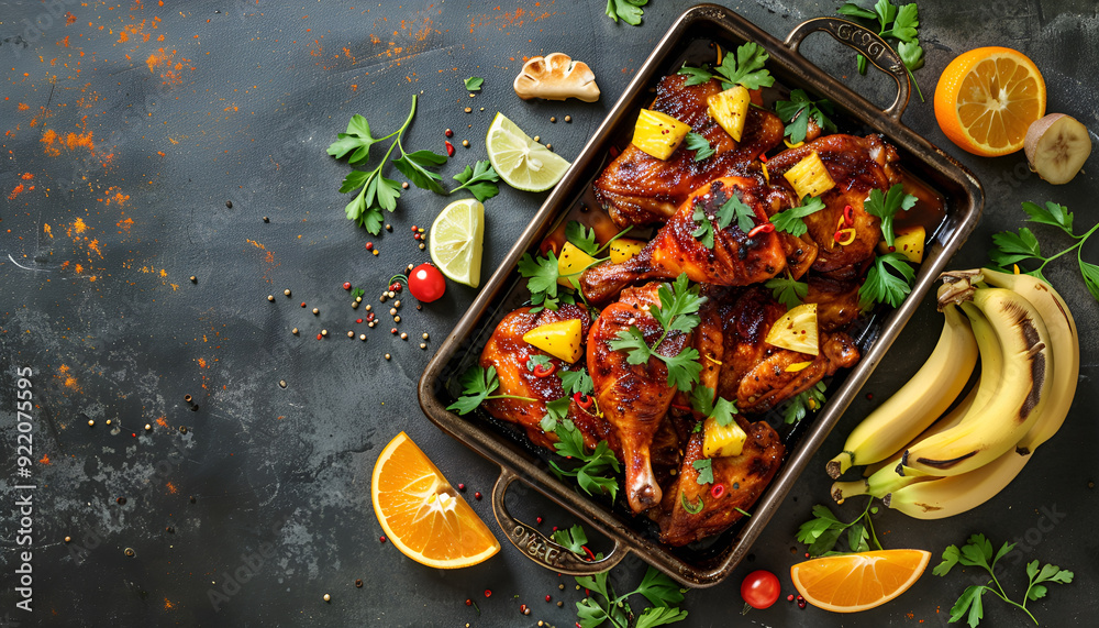 Traditional barbecue spatchcocked chicken al mattone chili with orange ...