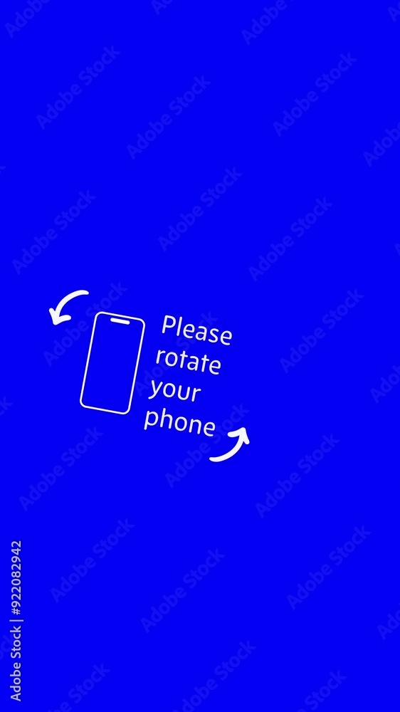 Please Rotate Your Phone. Turn you Smartphone and rotate device screen ...