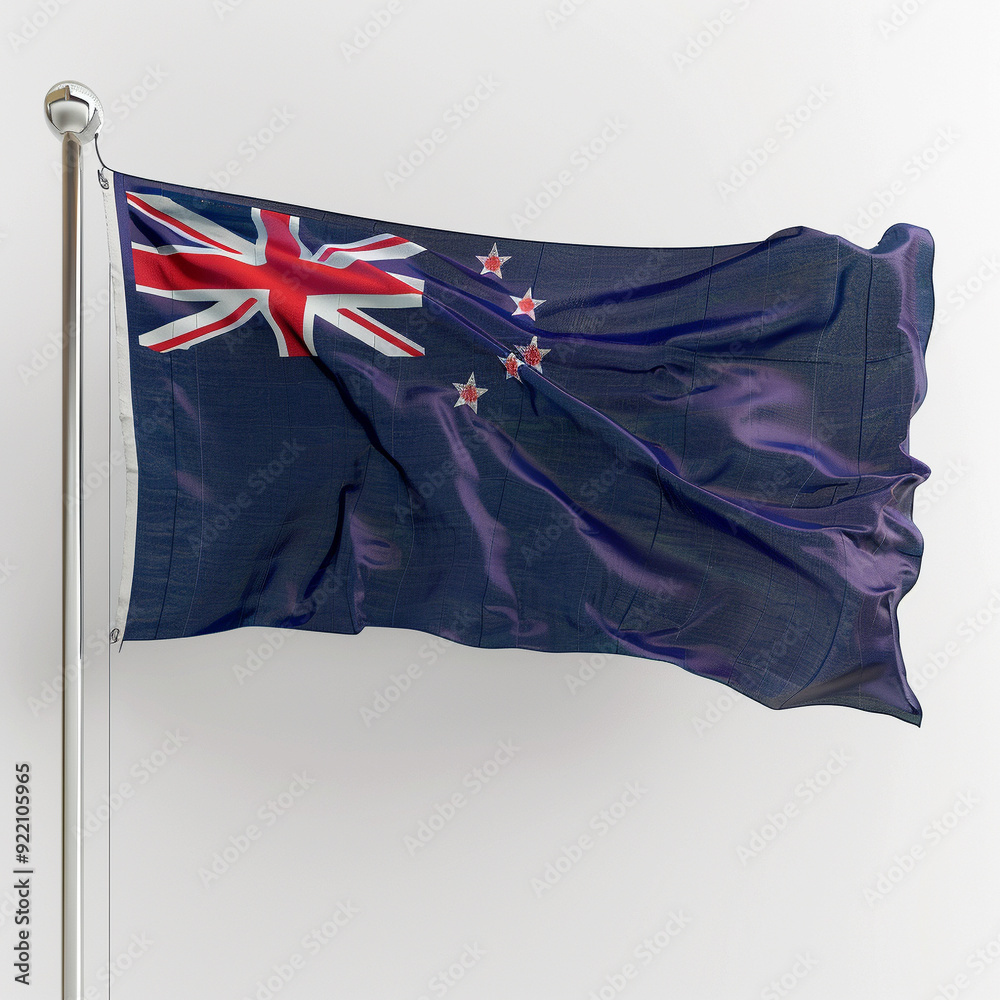 new zealand flag national flag waving flag blue flag cross flag ...