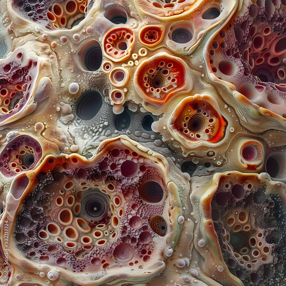 Highly Detailed Microscopic View of Granuloma Annulare Skin Condition ...