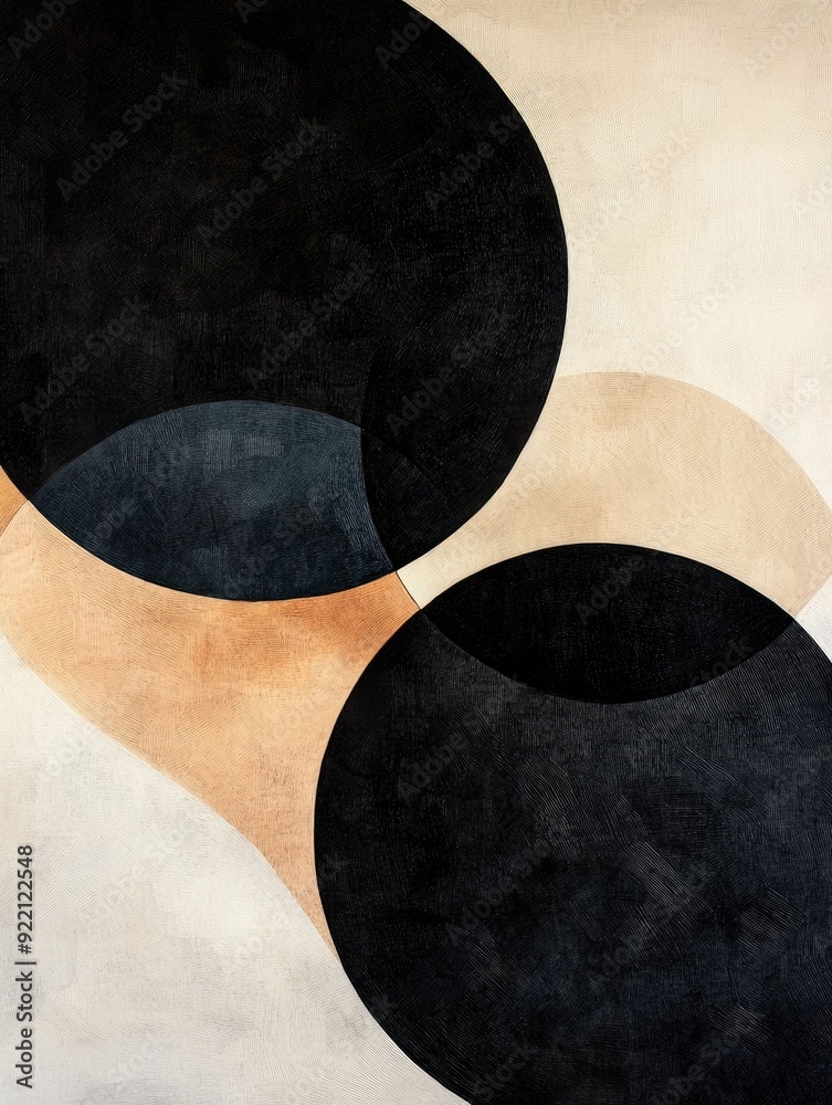 Flowing and balanced radial geometric grid patterns with varying circle ...