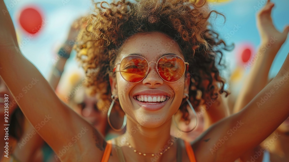 Friendship Day, a worldwide celebration of human connection. A scene of ...