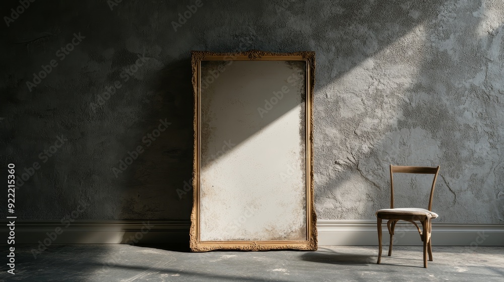 Victorian Ghosts in a Mirror, Create an image of a dusty, antique ...