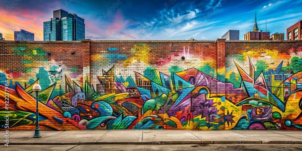 Spray can graffiti art on city wall, graffiti, spray paint, street art ...