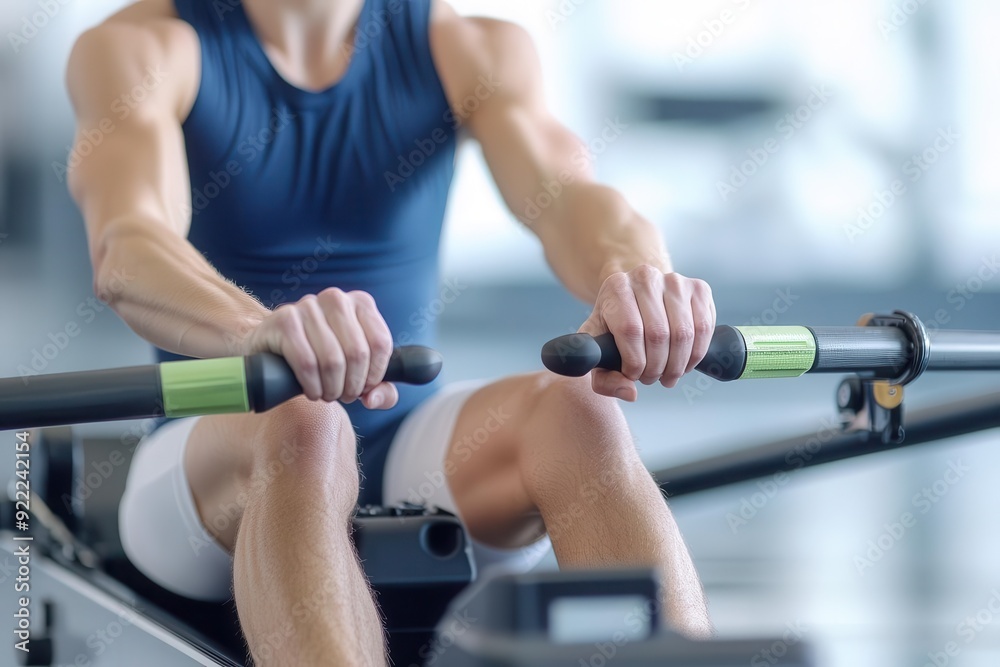 Beginner s Rowing Class A close-up of a person s hands gripping the ...