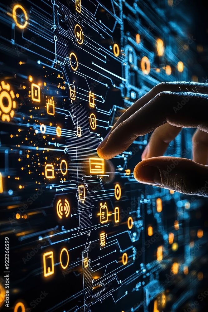 IT consultant sets up document management system in the office ...