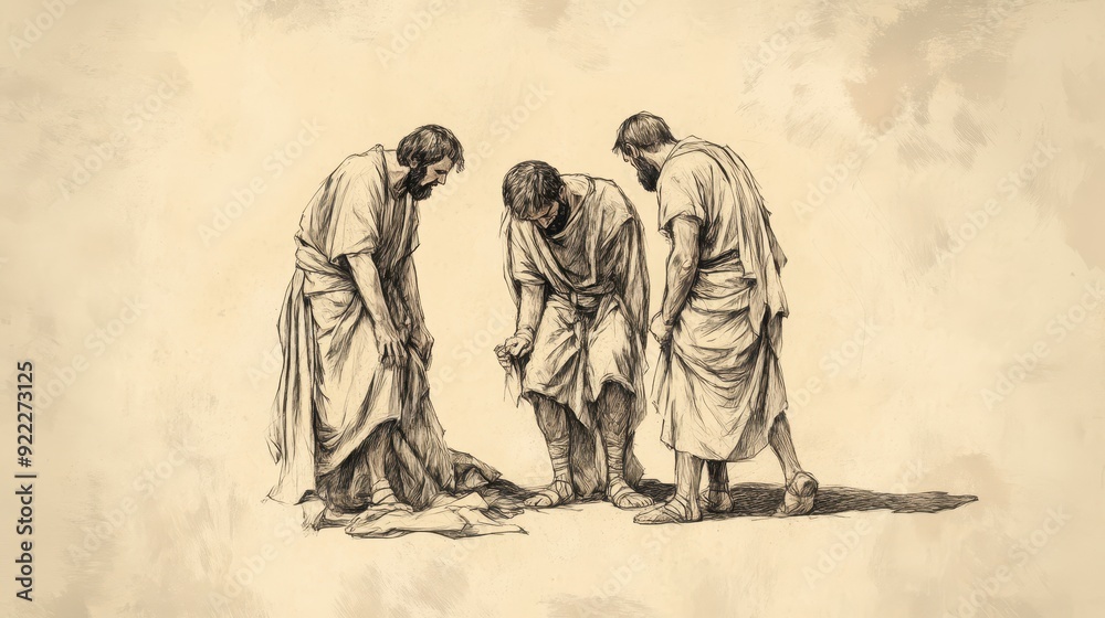 Biblical Illustration of David Hears of Saul’s Death: David and His Men ...