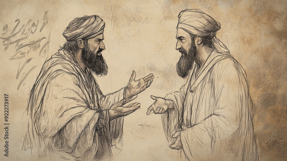 Biblical Illustration: Hushai, with a calm demeanor, presents his ...