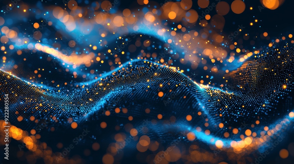 Colorful Background Blue Binary Code A Code Used In Digital Computers Based On A Binary Number