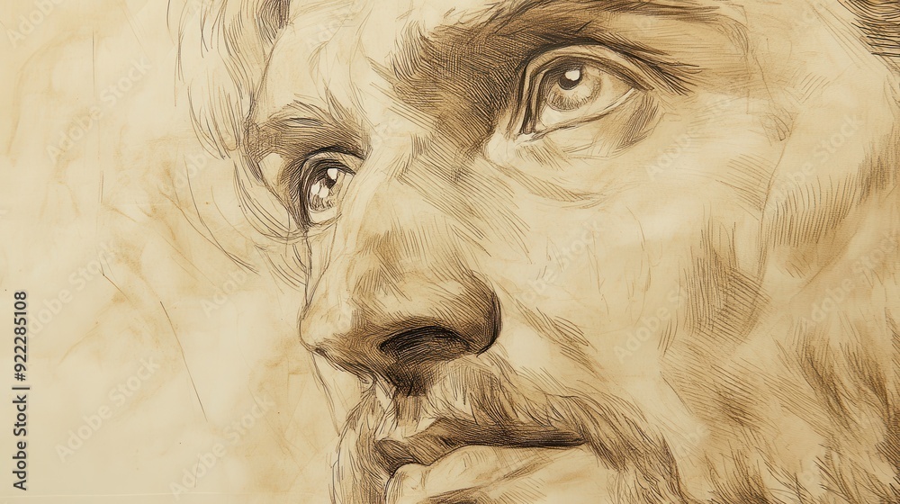 Biblical Illustration: Close-up of David's face, showing mixed emotions ...