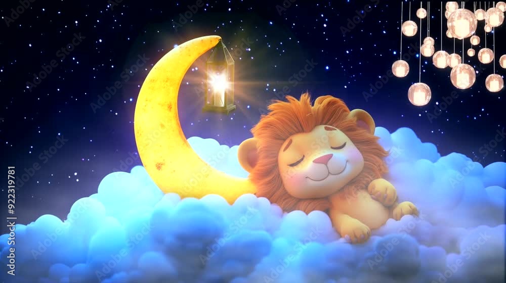 panda, moon, stars, earth, sky, clouds, night, crescent, space, globe ...