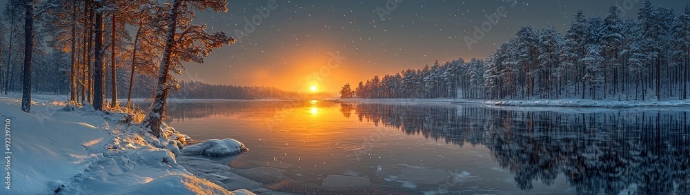 northern lights aurora borealis Lapland night landscape, Lapland ...