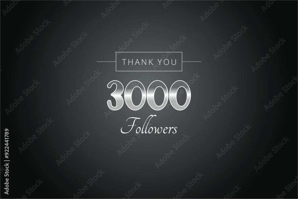 3000 OR 3k followers celebration. Thank you 3000 followers ...