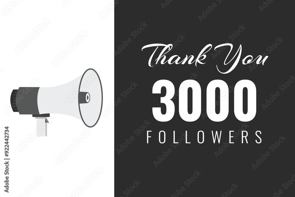 3000 OR 3k followers celebration. Thank you 3000 followers ...