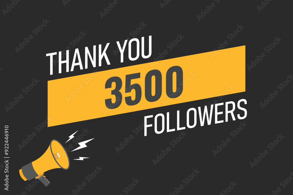 3500 OR 3.5k followers celebration. Thank you 3500 followers ...