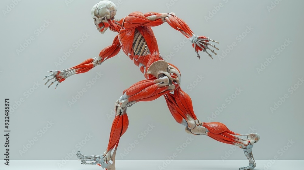 Illustrate the anatomy of the skeletal system, highlighting the bones ...