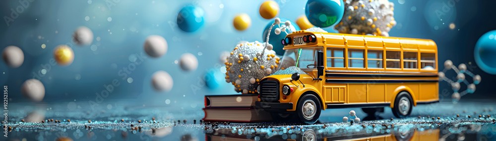 Exploring the World: Photo Realistic School Bus with Microscope and ...