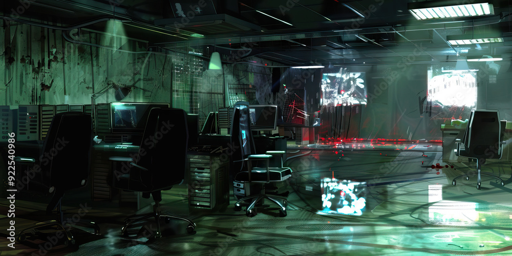 Empty Spaces of Loss: A once-crowded office with vacant chairs and ...