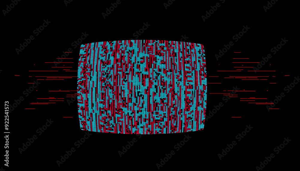 TV static noise interference on a TV screen caused by satellite signal ...