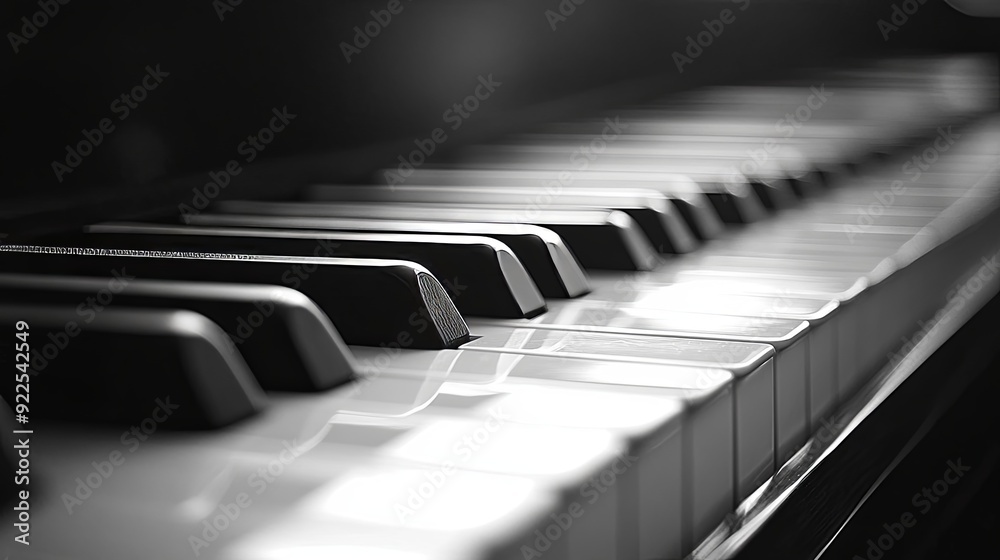 Harmony of Piano Keys. Musical elegance captured in detail Stock ...