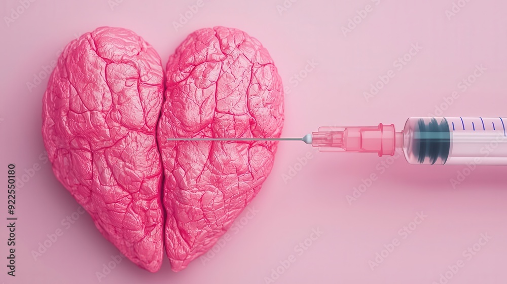Diagram illustrating the mechanism of cholesterol-lowering injections ...