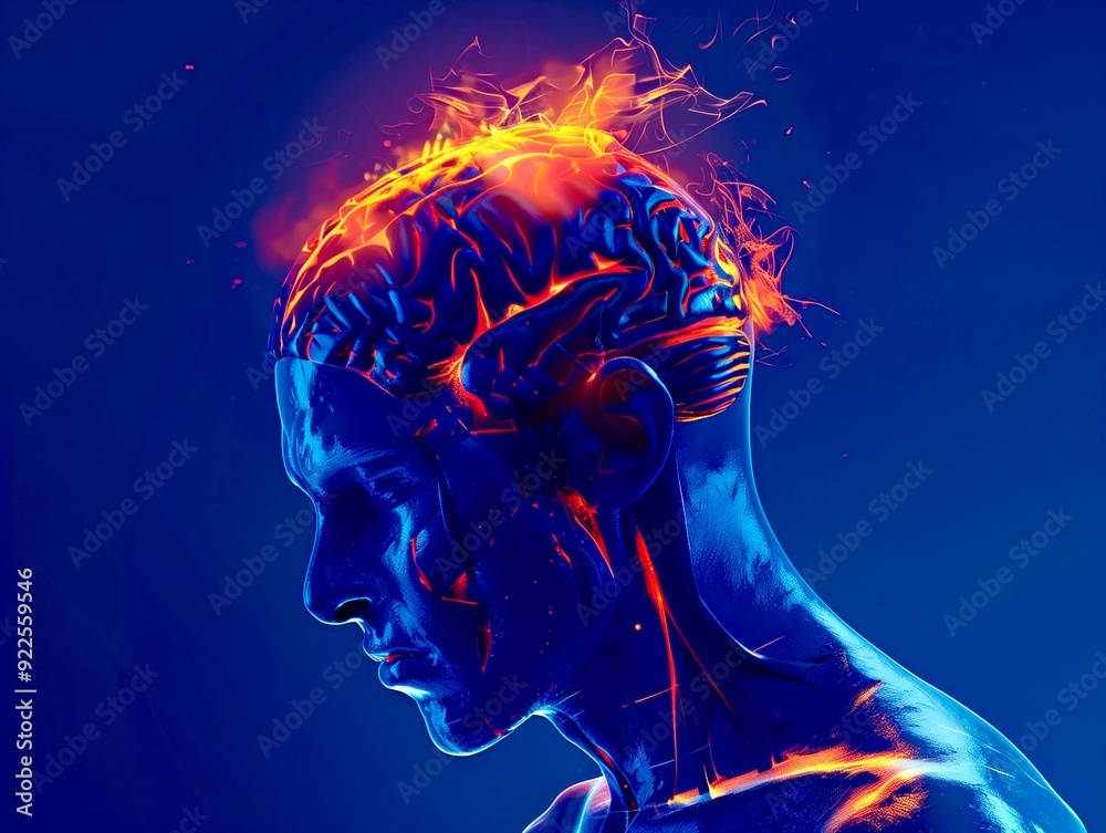 person in a glass Migraine headaches, pain in various parts of the body ...