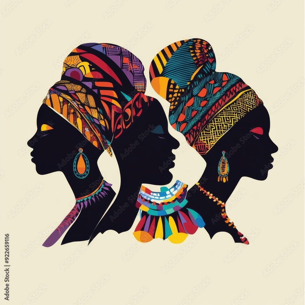 Vibrant African Illustration: A Celebration of Culture and Heritage on ...