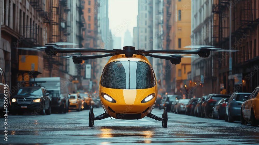 Future of urban air mobility, city air taxi, UAM urban air mobility ...