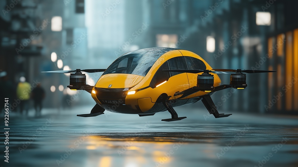 Future of urban air mobility, city air taxi, UAM urban air mobility ...
