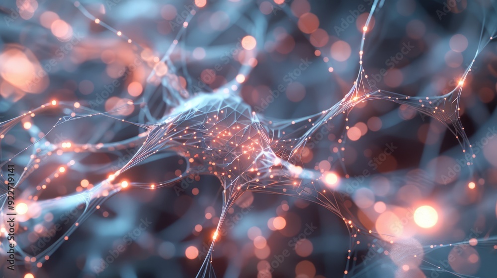 Complex neural network architecture with interconnected layers and ...