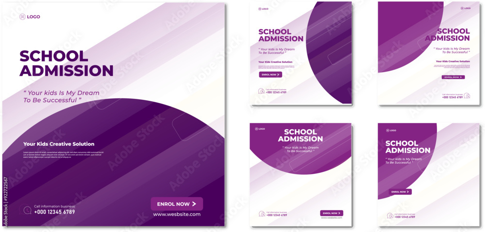 School admission Collection Five study abroad education backgrounds 0f ...