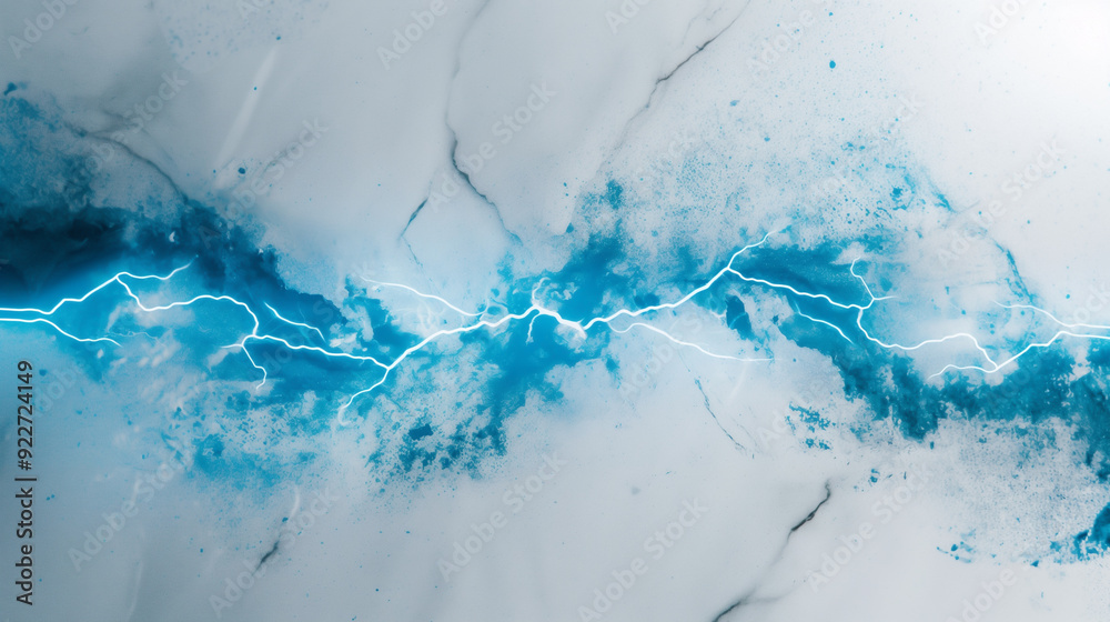 Abstract Blue Lightning: A mesmerizing abstract backdrop featuring a ...