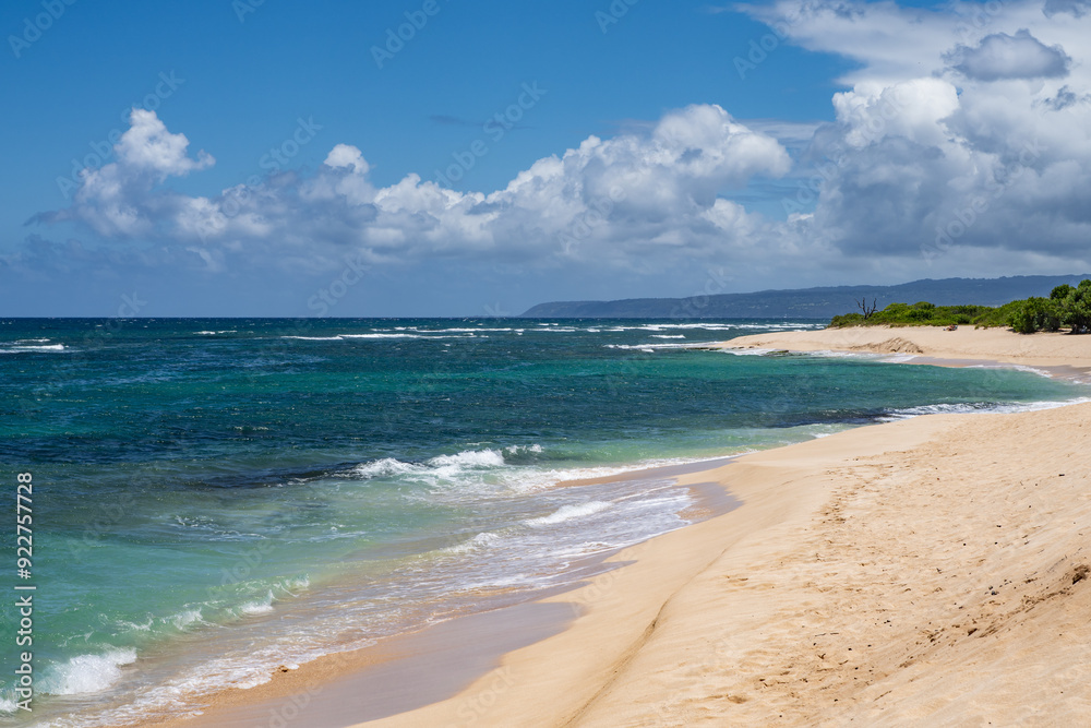 Mokuleia Beach, North Shore, Oahu Hawaii. Kaena Point Stock Photo ...