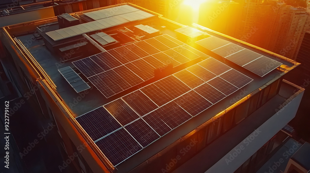 Solar Panels on a Modern Rooftop - An image showing solar panels ...