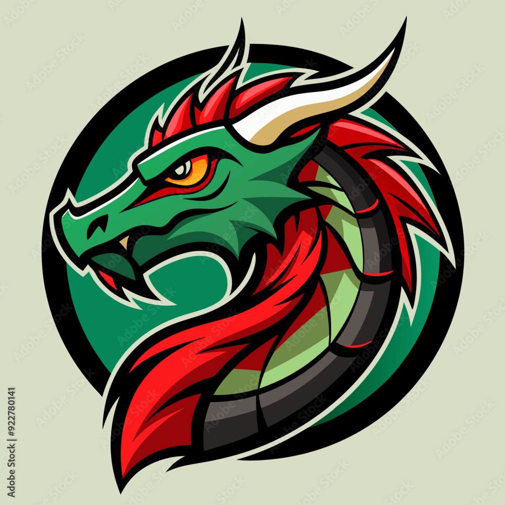 Dragon logo, esport logo, esports logo, dragon symbol, red dragon ...