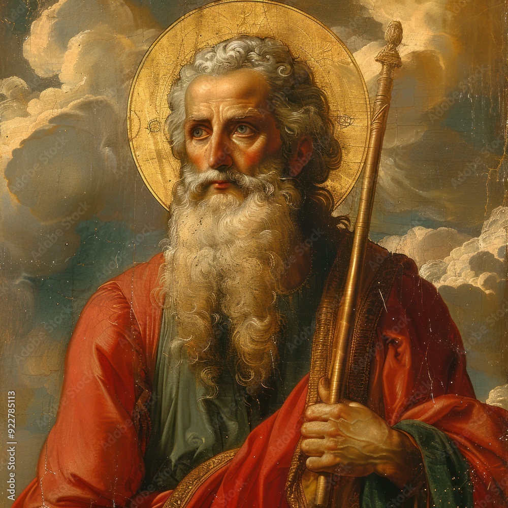 Sacred visualization: image of god embodying divine attributes and ...