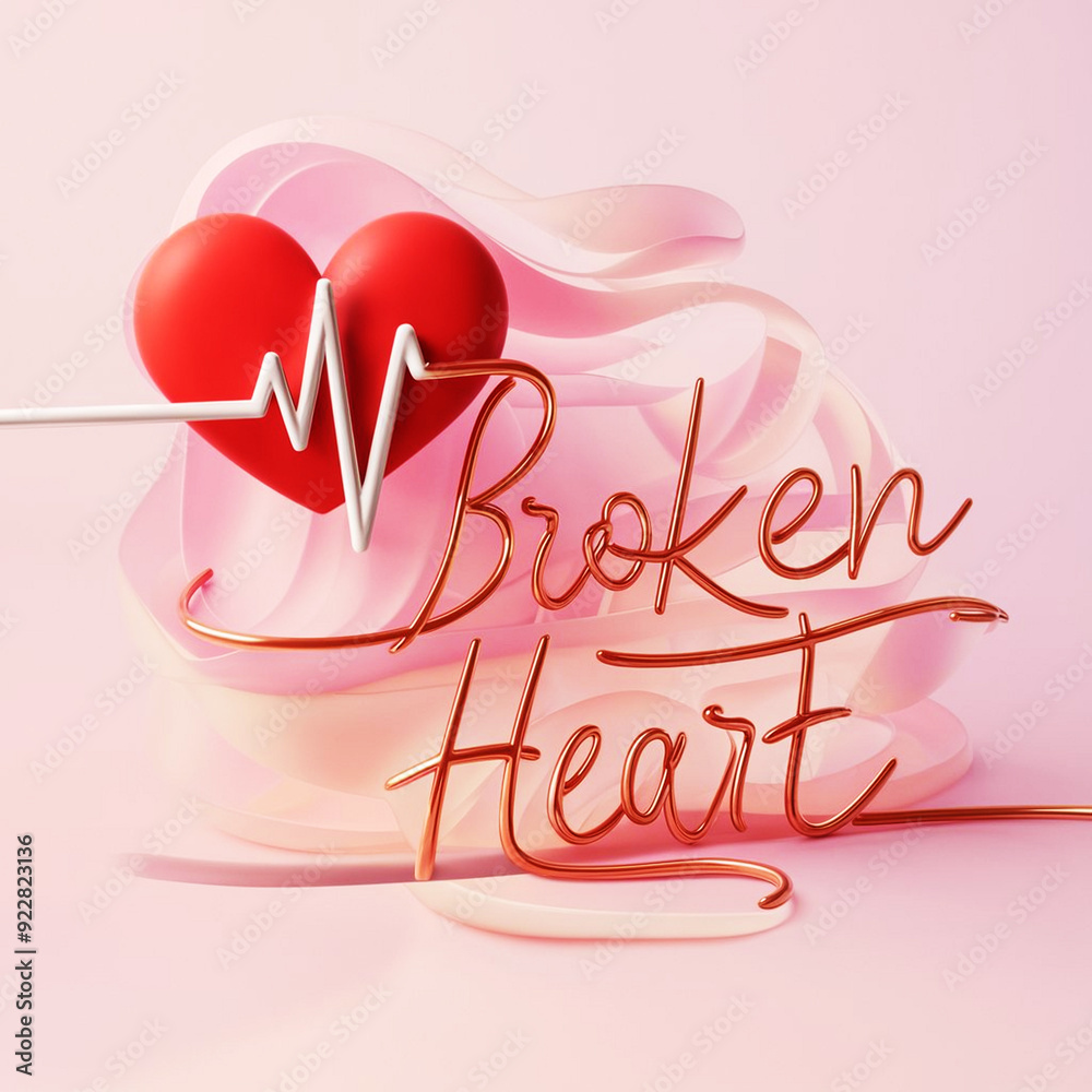 broken heart emoji vector icon on light pink background. broken heart ...