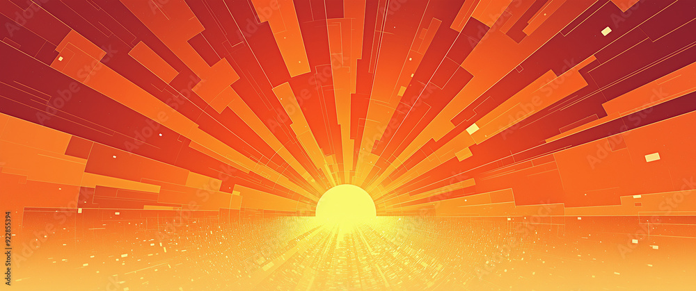 Cyberspace abstract image in anime or game style, acrylic, spiritual ...