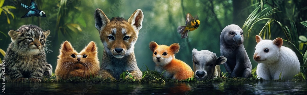World Animal Day Collage Design: A Heartfelt Mosaic Celebrating the ...