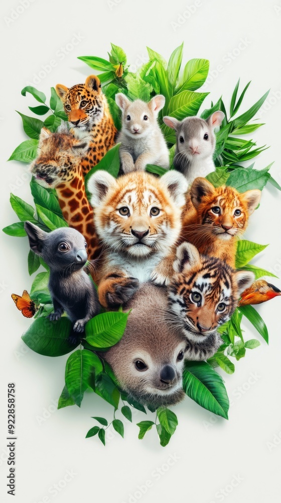 World Animal Day Collage Design: A Heartfelt Mosaic Celebrating the ...