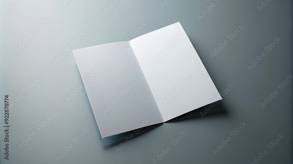 A5 bi-fold brochure mockup design , brochure, template, layout, printed ...