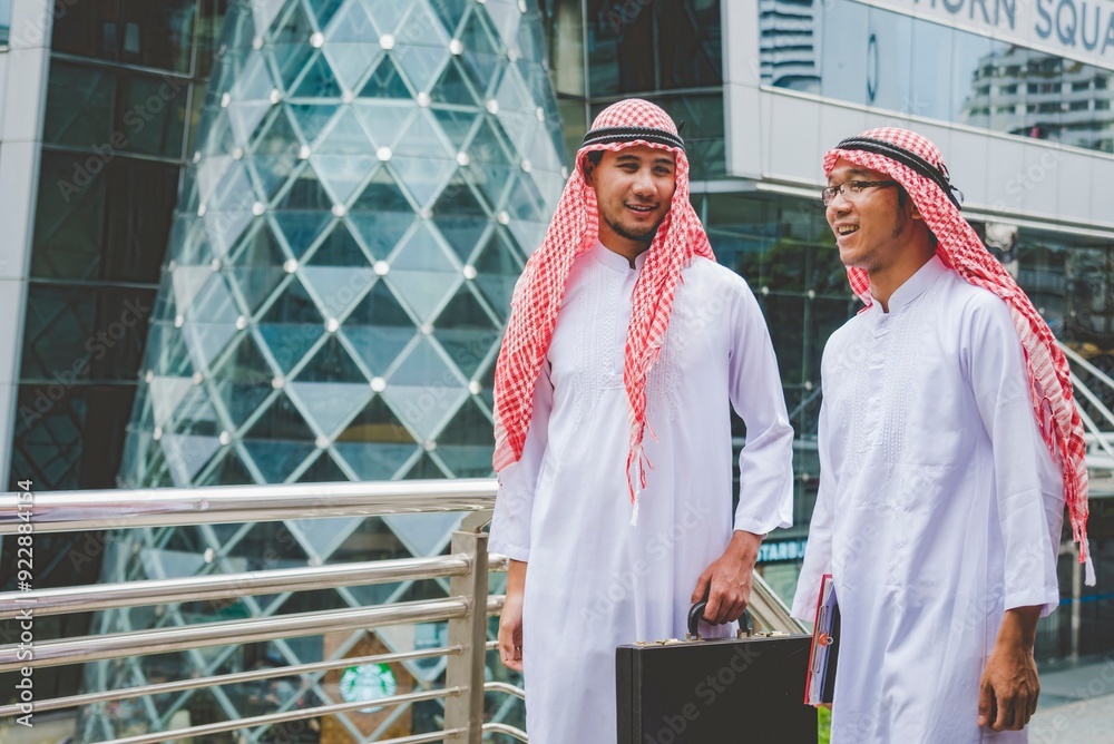 Arab muslim men talking together team uae union teamwork people. Digital marketing arab group of ...