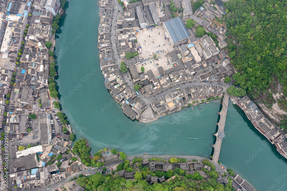 Ancient town, Zhenyuan County, Qiandongnan Miao and Dong Autonomous ...
